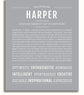 Harper (female) | Name Art Print – Name Stories