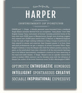 Harper (female) | Name Art Print – Name Stories