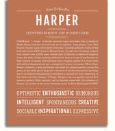 Harper (female) | Name Art Print – Name Stories
