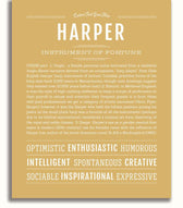 Harper (female) | Name Art Print – Name Stories