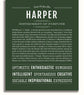 Harper Personalized Name Meaning Art Prints – Name Stories