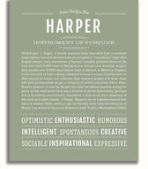 Harper (female) | Name Art Print – Name Stories