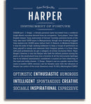 Harper (female) | Name Art Print – Name Stories