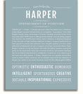 Harper (female) | Name Art Print – Name Stories
