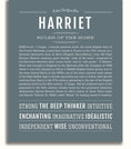 Harriet | Name Art Print – Name Stories