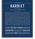 Harriet | Name Art Print – Name Stories