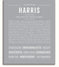 Harris | Name Art Print – Name Stories