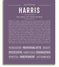 Harris Personalized Name Meaning Art Prints – Name Stories