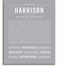 Harrison | Name Art Print – Name Stories