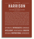 Harrison | Name Art Print – Name Stories