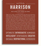 Harrison | Name Art Print – Name Stories