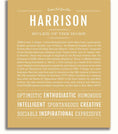 Harrison | Name Art Print – Name Stories