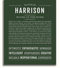 Harrison | Name Art Print – Name Stories