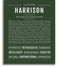 Harrison Personalized Name Meaning Art Prints – Name Stories
