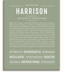 Harrison | Name Art Print – Name Stories