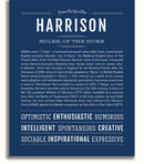Harrison | Name Art Print – Name Stories