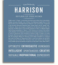 Harrison | Name Art Print – Name Stories