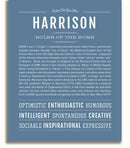 Harrison | Name Art Print – Name Stories