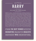 Harry | Name Art Print – Name Stories