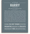 Harry | Name Art Print – Name Stories
