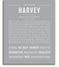 Harvey Personalized Name Meaning Art Prints – Name Stories