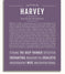 Harvey | Name Art Print – Name Stories