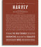 Harvey | Name Art Print – Name Stories