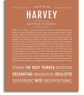 Harvey Personalized Name Meaning Art Prints – Name Stories