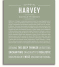 Harvey | Name Art Print – Name Stories