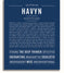 Havyn | Name Art Print – Name Stories