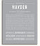 Hayden (male) | Name Art Print – Name Stories