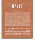 Hayes | Name Art Print – Name Stories