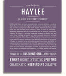 Haylee | Name Art Print – Name Stories