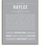 Haylee | Name Art Print – Name Stories