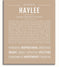 Haylee | Name Art Print – Name Stories