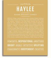 Haylee | Name Art Print – Name Stories