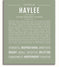 Haylee | Name Art Print – Name Stories
