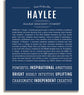 Haylee | Name Art Print – Name Stories
