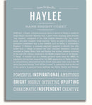 Haylee | Name Art Print – Name Stories