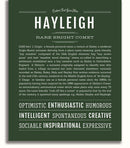 Hayleigh | Name Art Print – Name Stories
