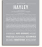 Hayley | Name Art Print – Name Stories