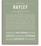 Hayley | Name Art Print – Name Stories