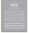 Hazel | Name Art Print – Name Stories