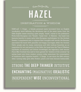 Hazel | Name Art Print – Name Stories
