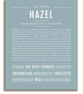 Hazel | Name Art Print – Name Stories