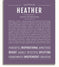 Heather | Name Art Print – Name Stories