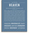 Heaven Personalized Name Meaning Art Prints – Name Stories