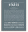 Hector | Name Art Print – Name Stories