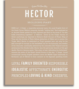 Hector | Name Art Print – Name Stories