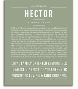 Hector | Name Art Print – Name Stories